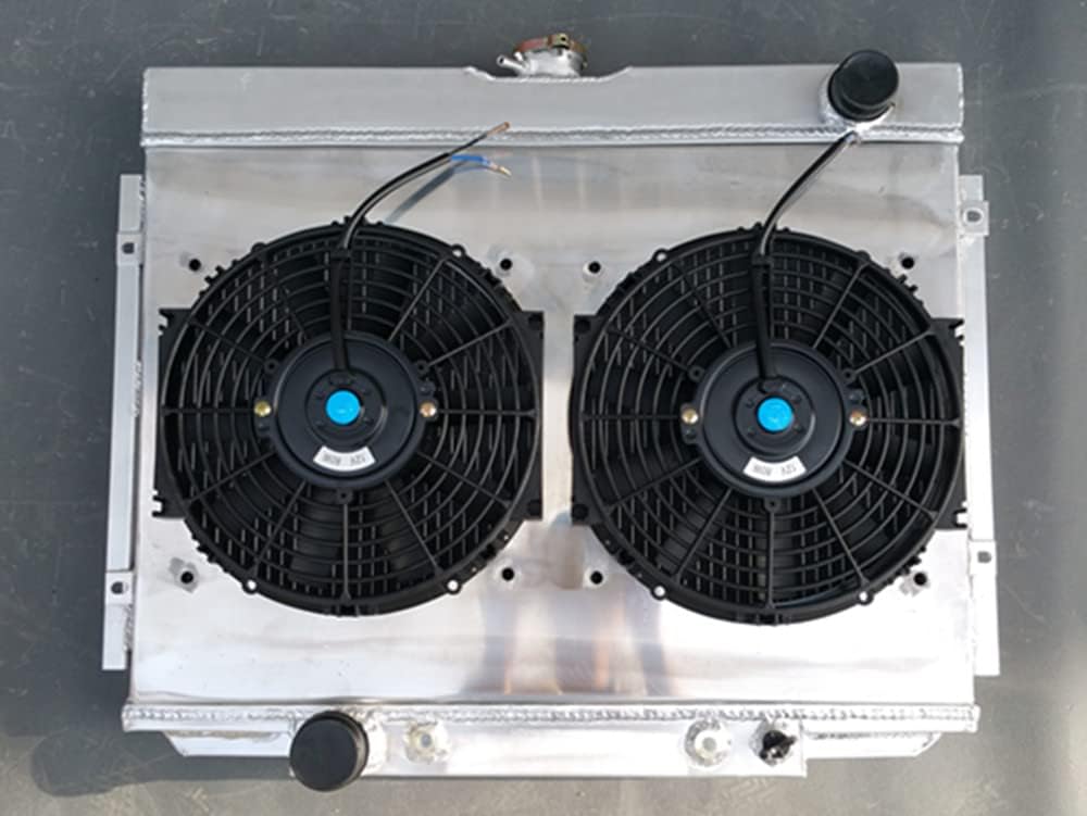 3 ROW Aluminum Radiator & Shroud & Fans For Ford Mustang Torino Cougar ...
